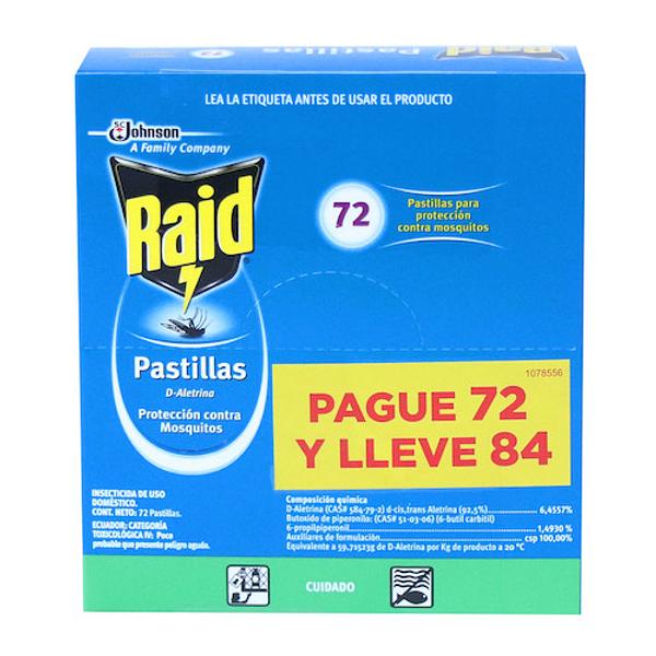 Insecticida Raid Pastillas