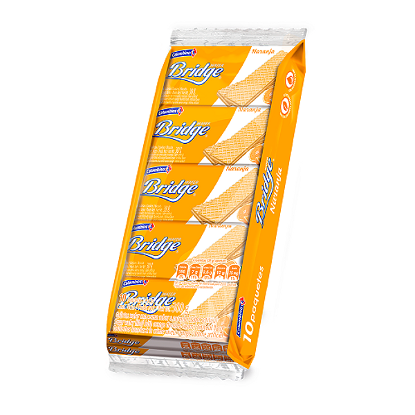 Galleta Wafer Bridge Naranja